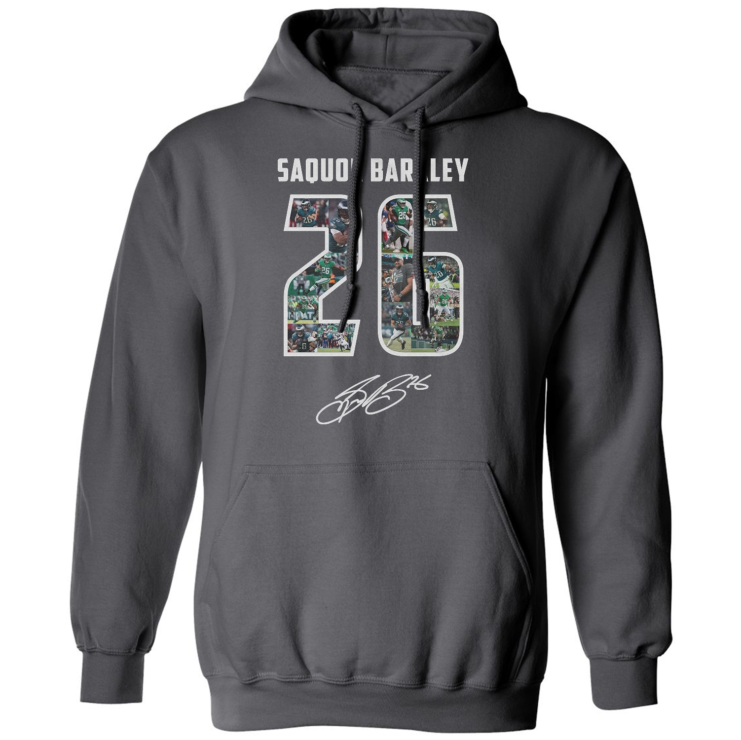 Collage 26 Saquon Inspired Graphic - Philly Fans Unisex Hooded ...