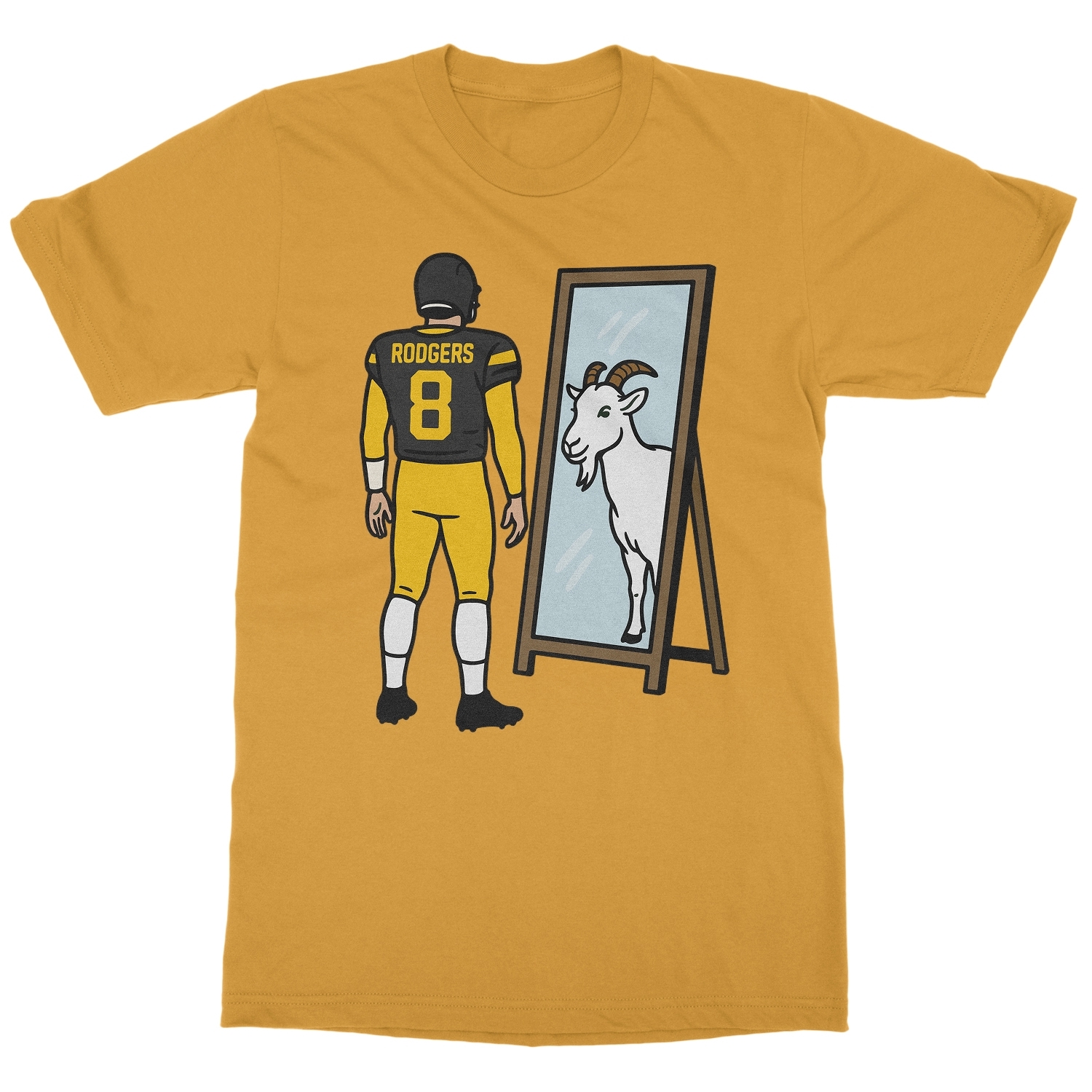 Aaron Rodgers Goat Mirror Tribute - Pittsburgh Fans Unisex T-Shirt | eBay