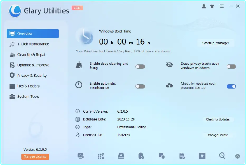 Glary Utilities Pro 6.35.0.39 + Portable - (29 MB) - Portables ...