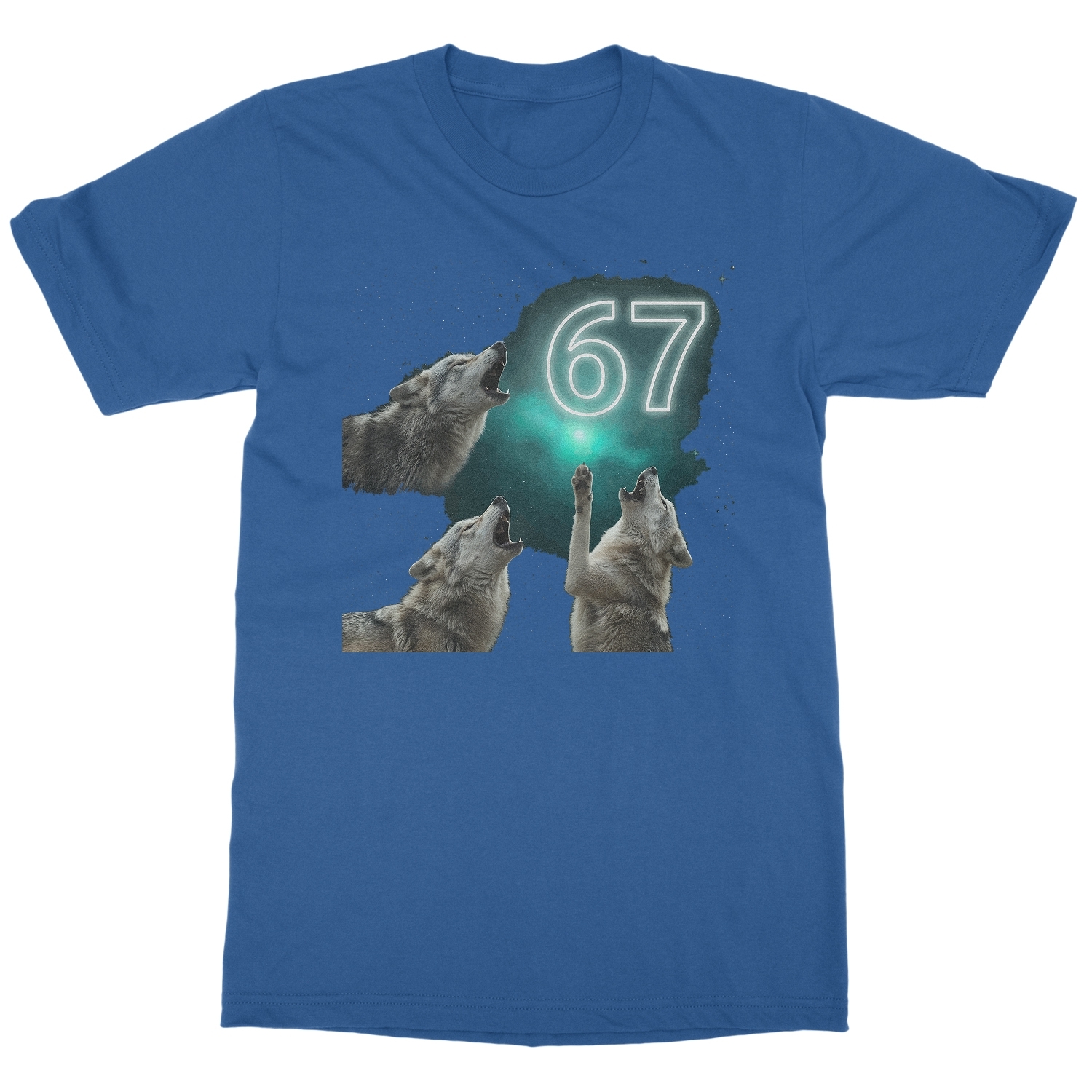 Three Wolves 67 Meme - Funny Six Seven Moon Howling Unisex T-Shirt | eBay