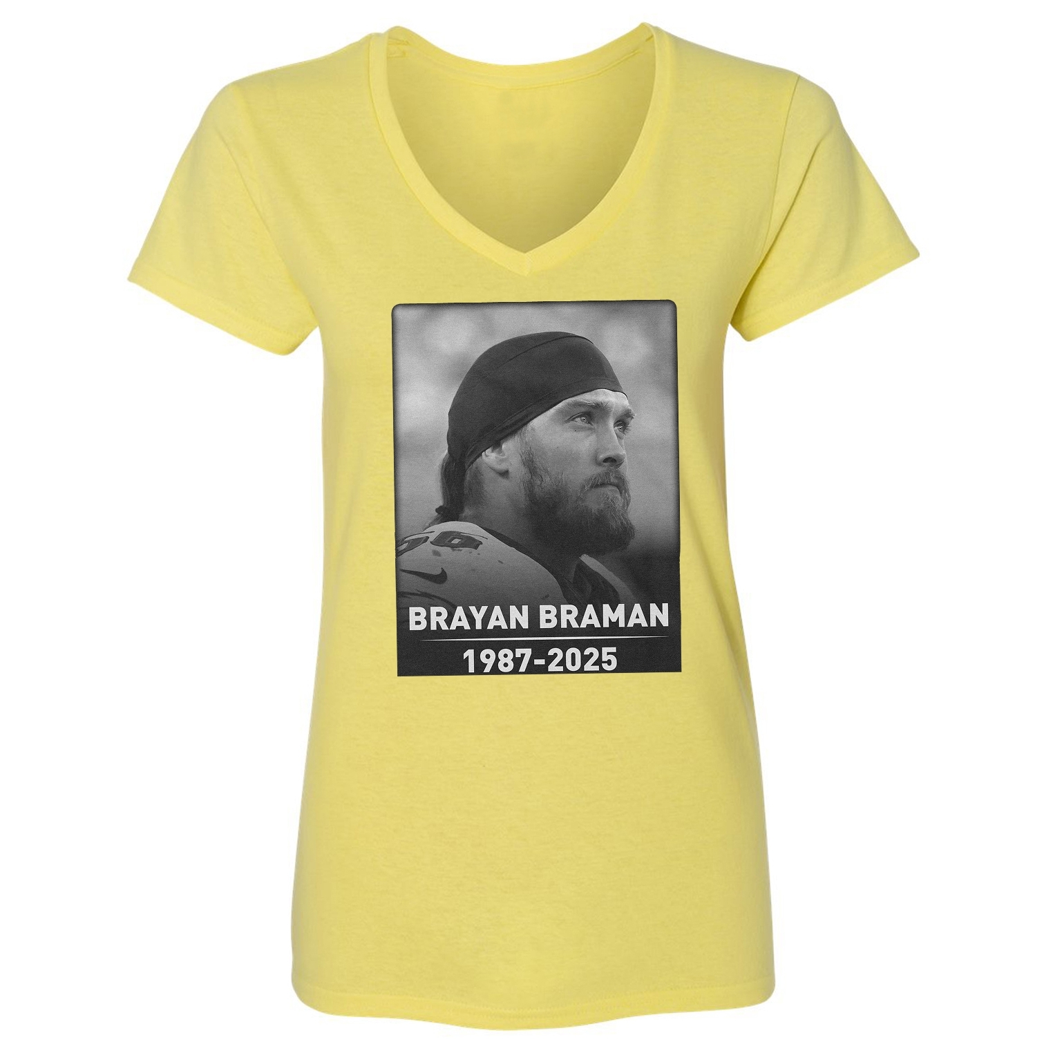 Rest in Peace Braman Tribute - Philly PLayer Memorial Ladies' V-Neck ...