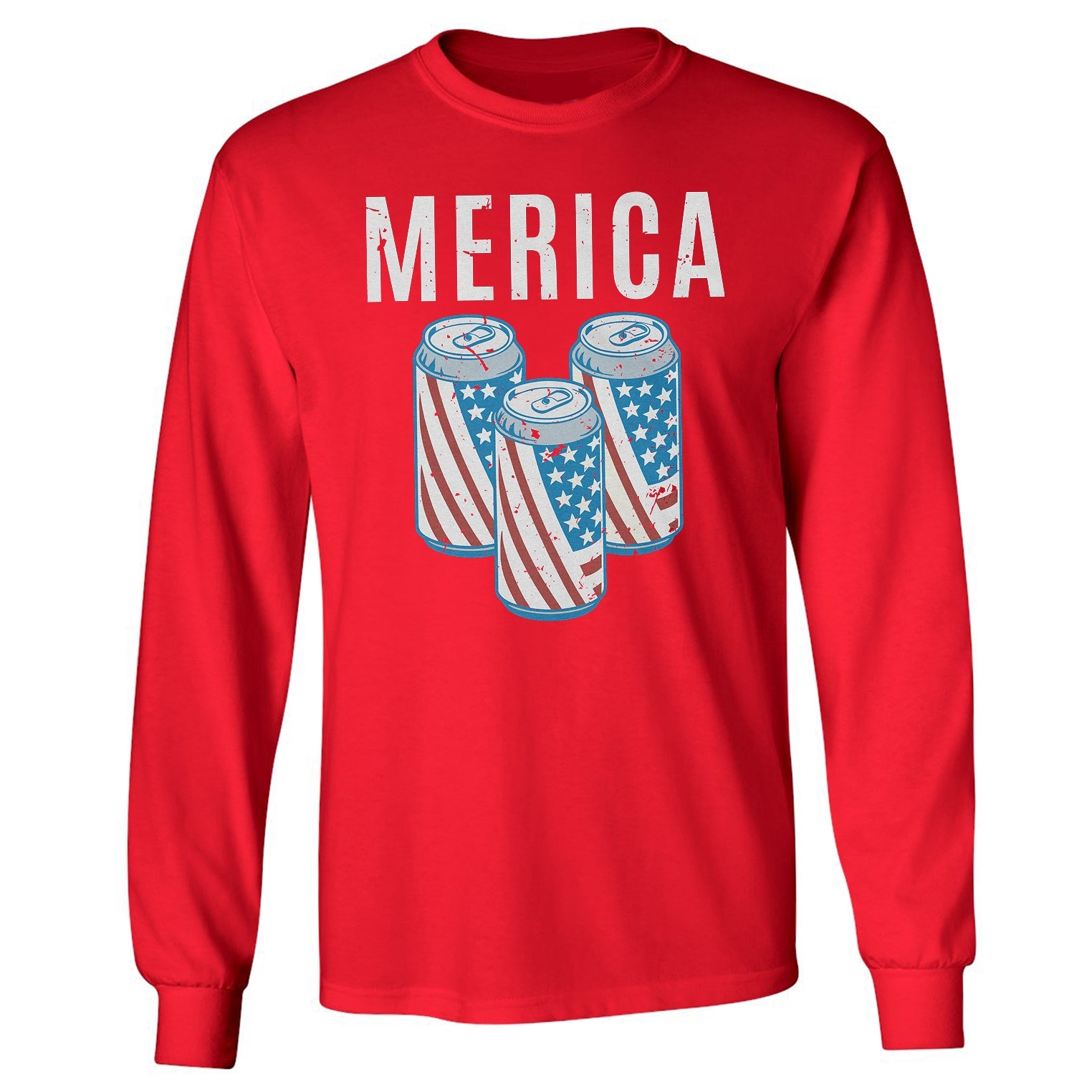 Merica Beer Cans 4th of July - Independence Day Long Sleeve Tshirt | eBay