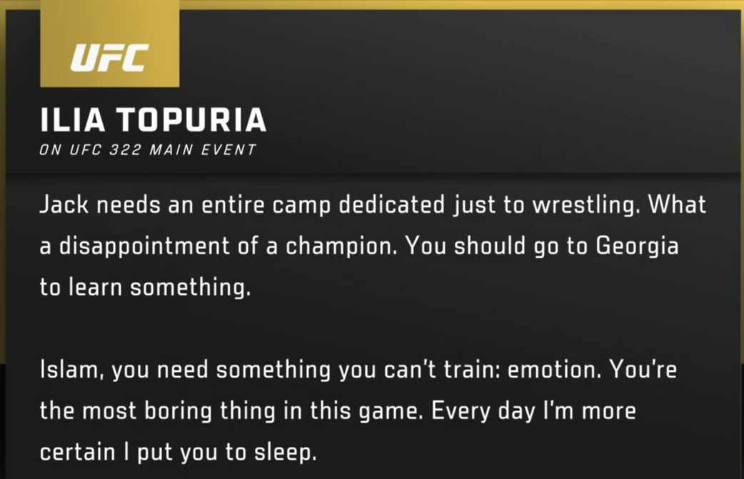 I. Topuria message for Islam and Jack | Sherdog Forums | UFC, MMA ...