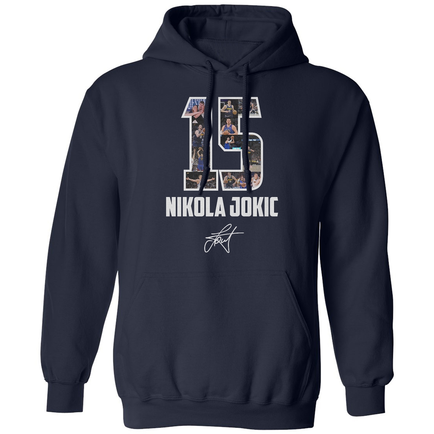 Collage 15 Nikola Jokic-Inspired Design - Denver Fans Unisex Hooded ...