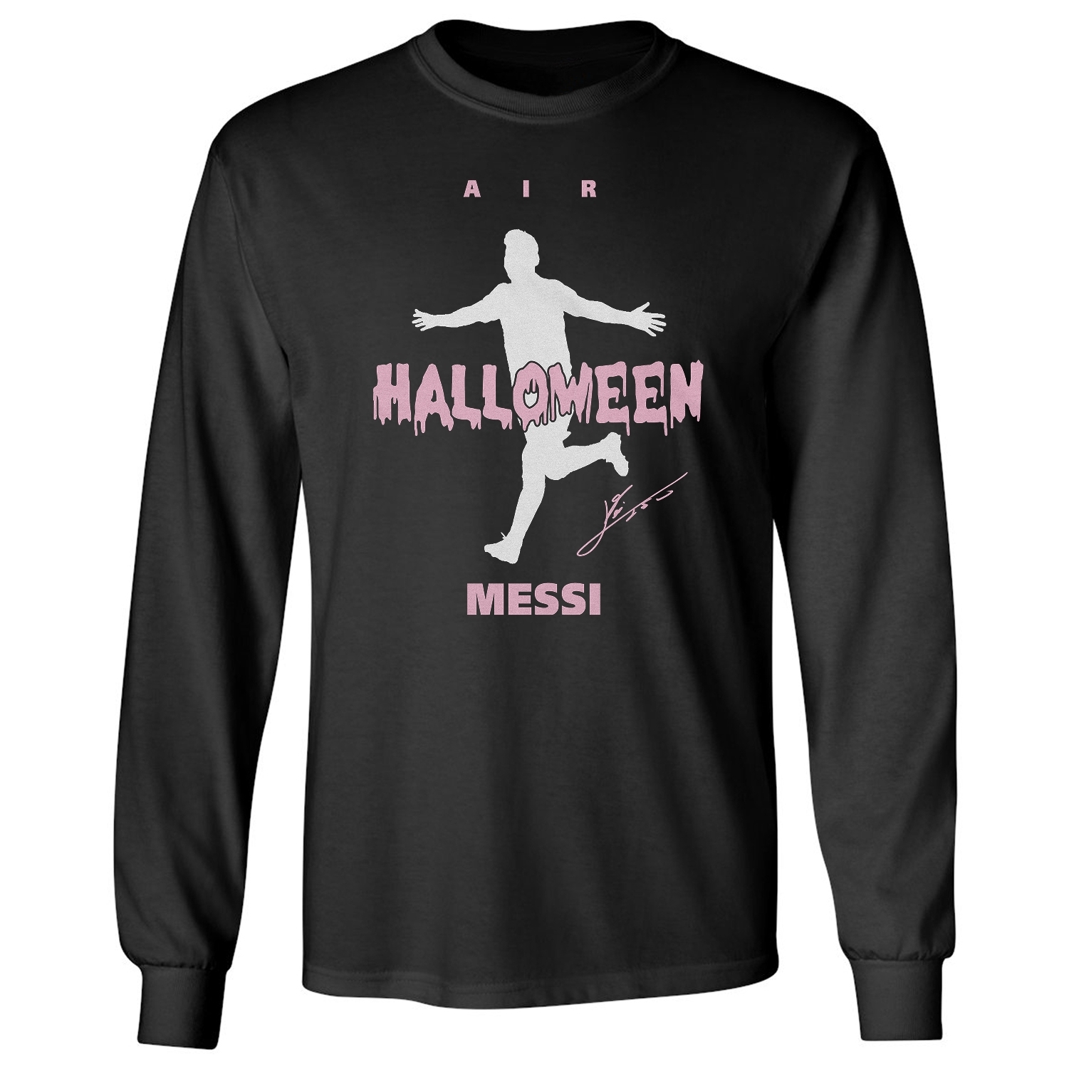Air Messi Halloween Edition - Funny Miami Soccer Fans Long Sleeve ...