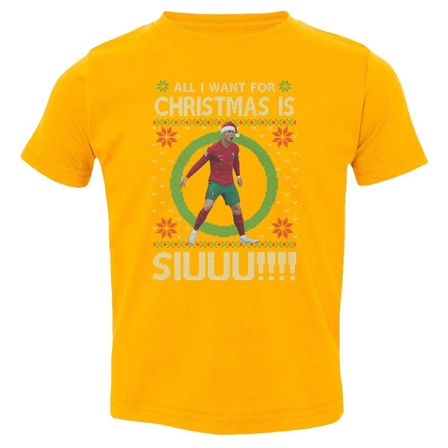 Funny All I Want For Christmas Is Siu Ronaldo Ugly Toddler T-Shirt | eBay