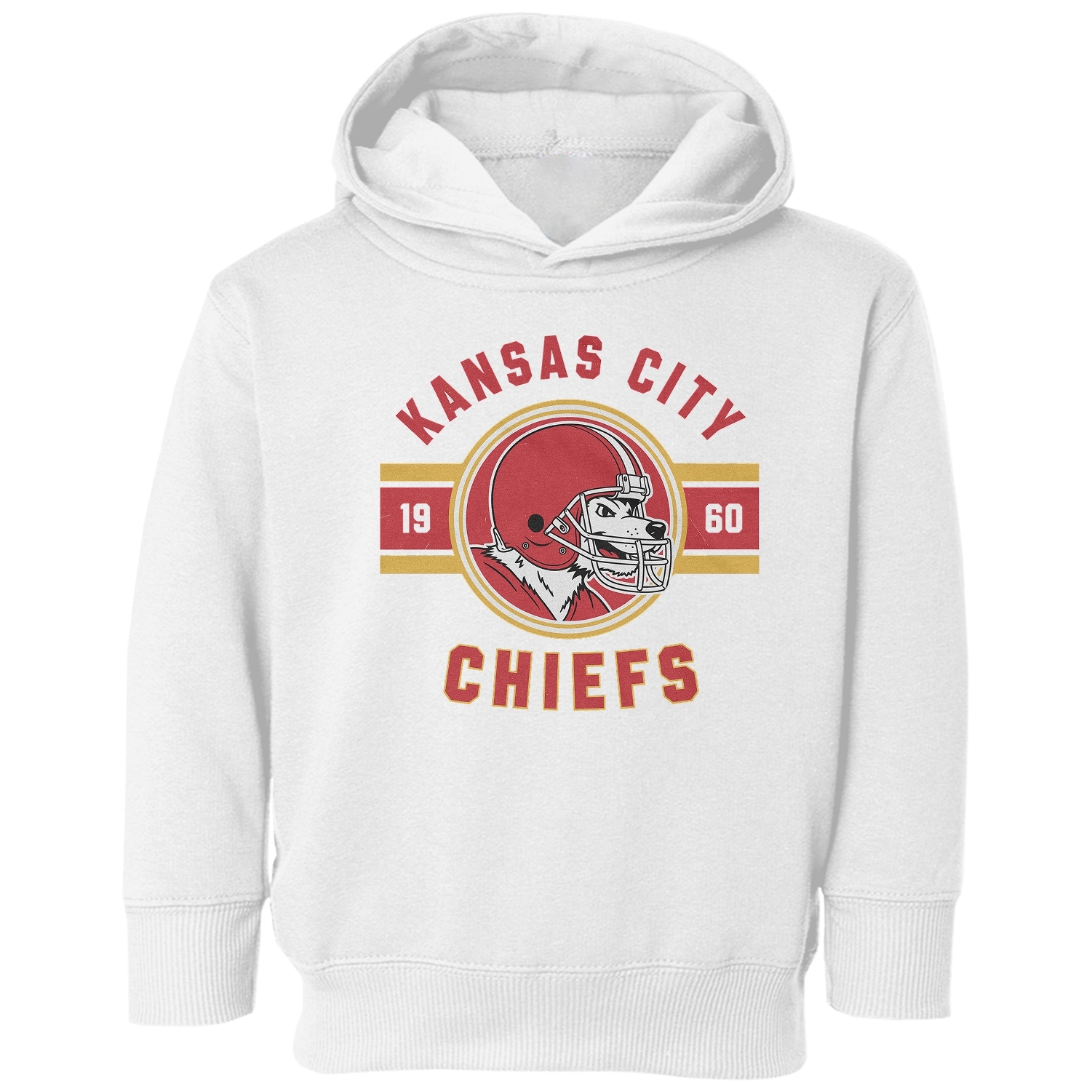 Kansas Fans Tribute - Mascot Wearing Helmet Toddler Hooded Sweatshirt ...