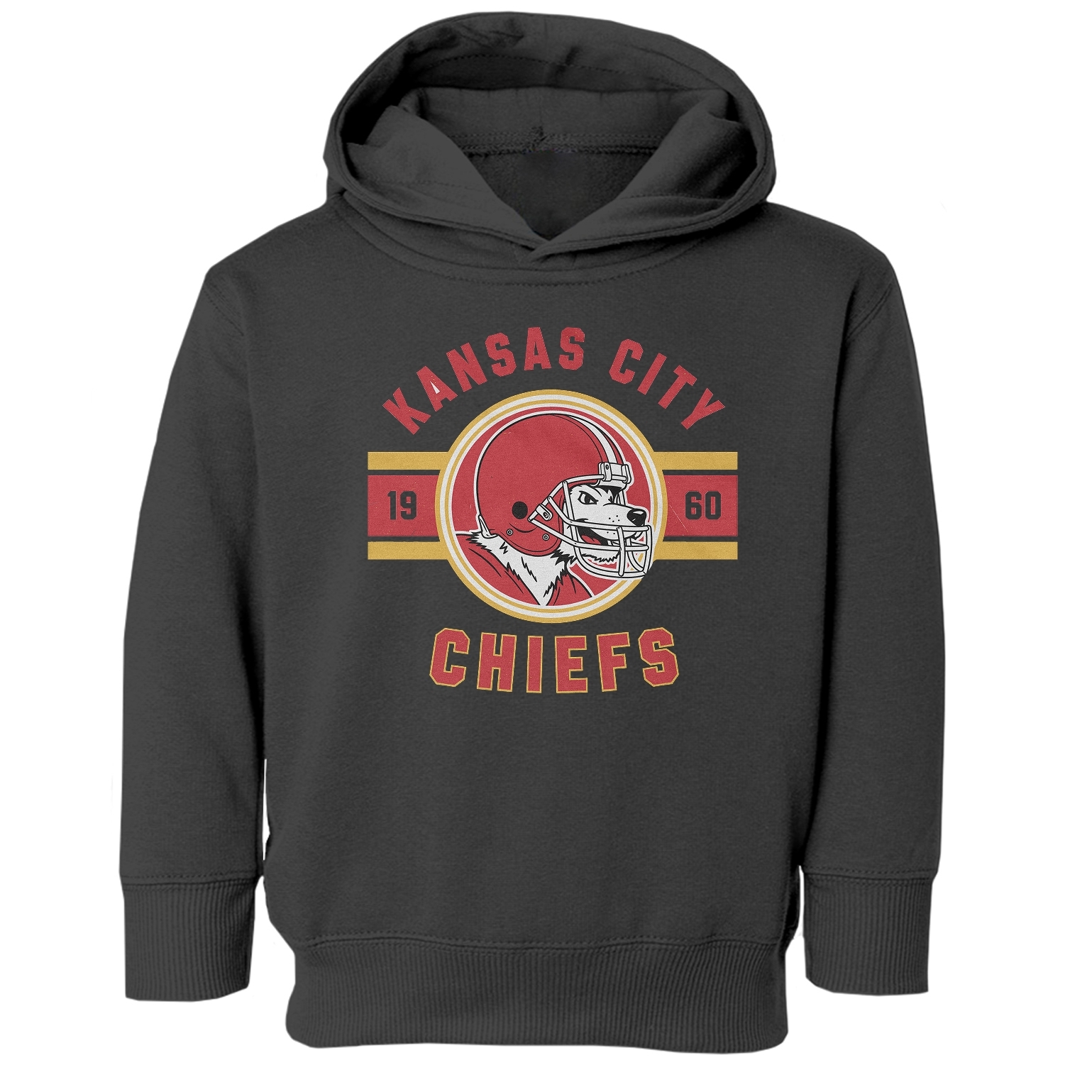Kansas Fans Tribute - Mascot Wearing Helmet Toddler Hooded Sweatshirt ...