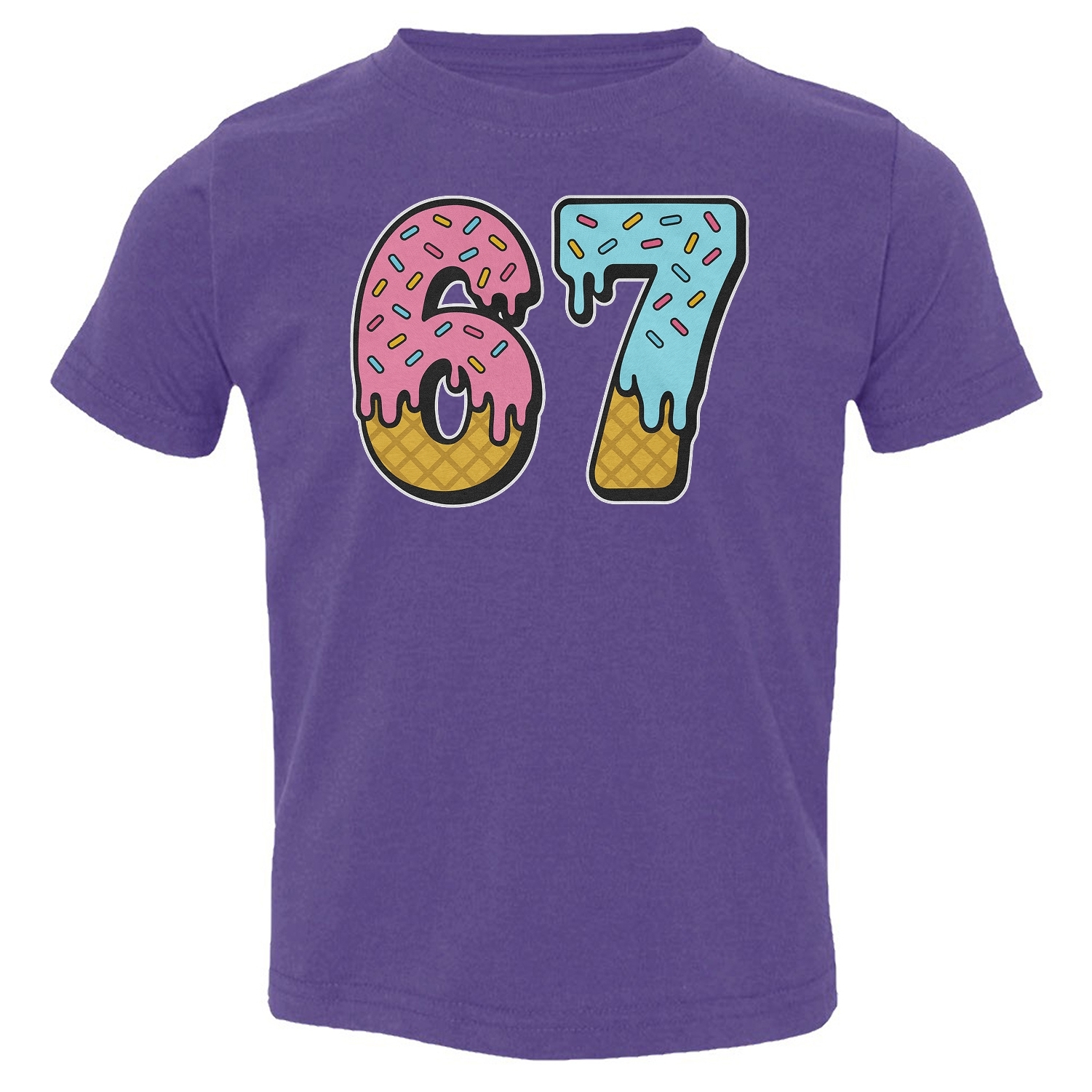 Six Seven 6 7 Viral Meme – Drip Ice Cream 67 Funny Toddler T-Shirt | eBay
