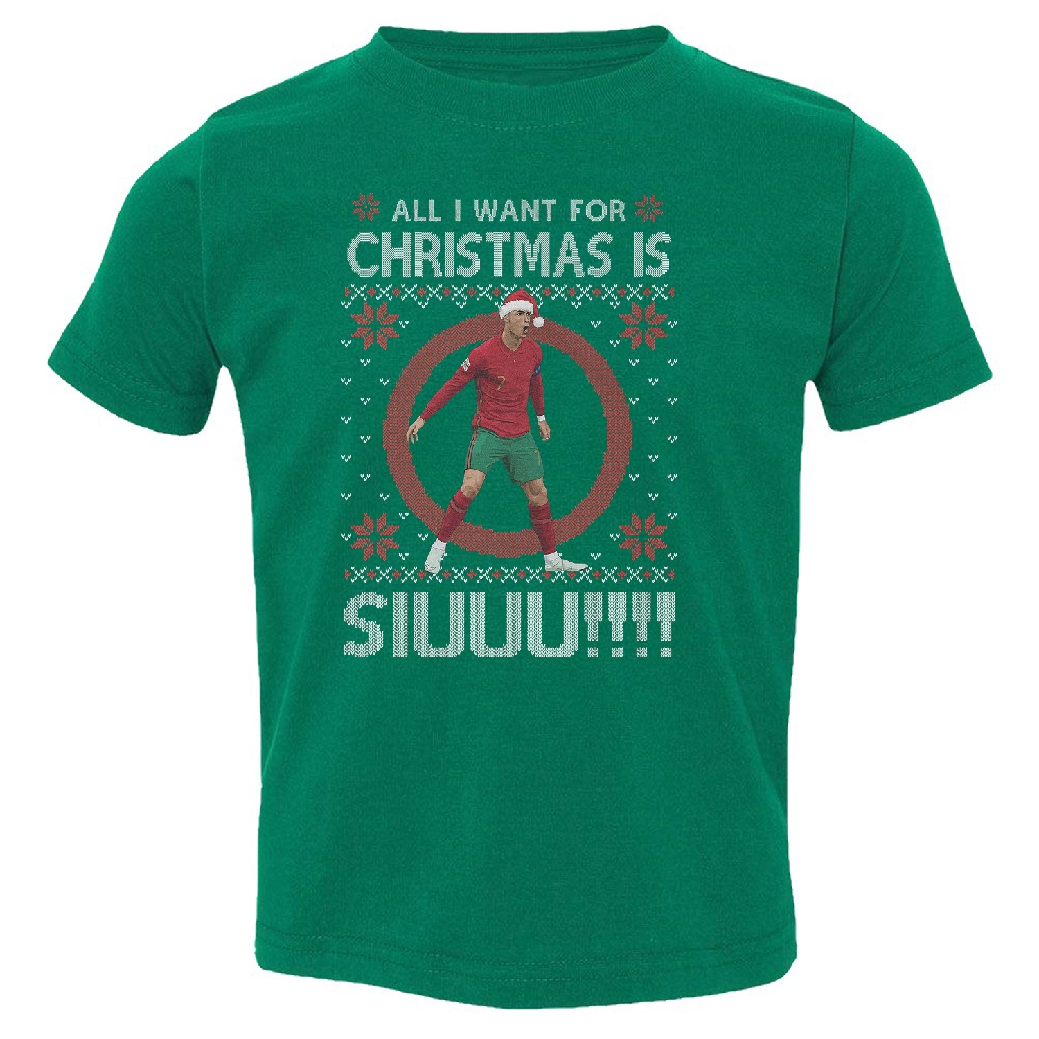 Funny All I Want For Christmas Is Siu Ronaldo Ugly Toddler T-Shirt | eBay