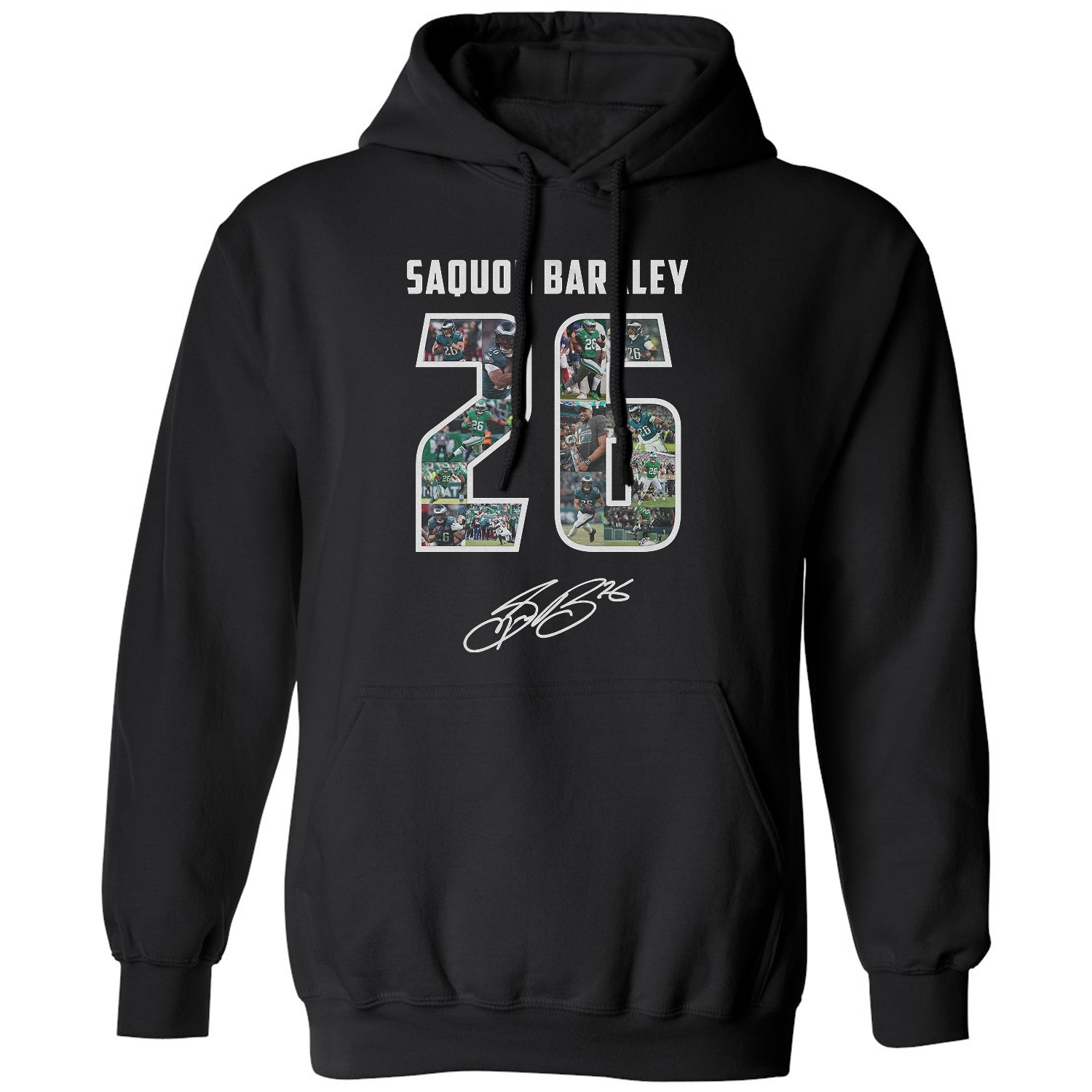 Collage 26 Saquon Inspired Graphic - Philly Fans Unisex Hooded ...