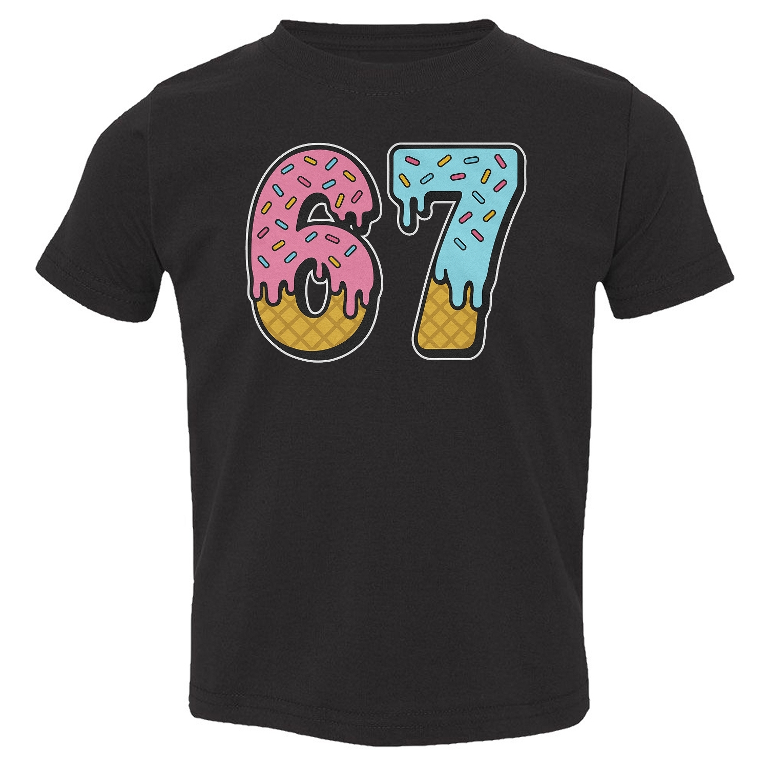 Six Seven 6 7 Viral Meme – Drip Ice Cream 67 Funny Toddler T-Shirt | eBay