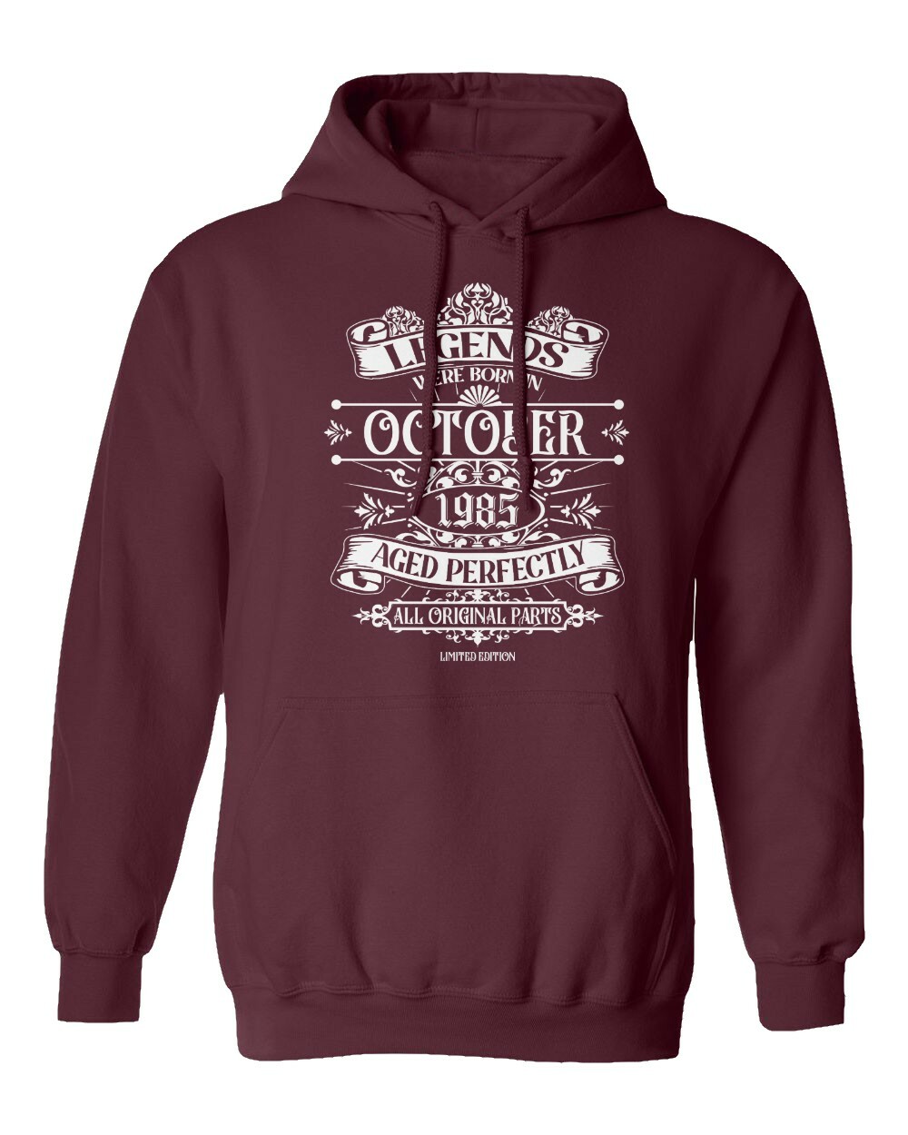 October 1985 Born Legends - Funny Birthday Gift Unisex Hooded ...