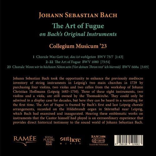 Collegium Musicum '23 - J. S. Bach: The Art of Fugue on Bach's Original ...