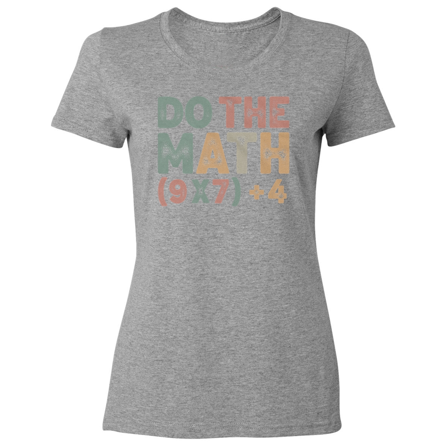 Do The Math 67 Nerd Graphic - 6 7 Meme Funny Ladies' Crewneck T-Shirt ...