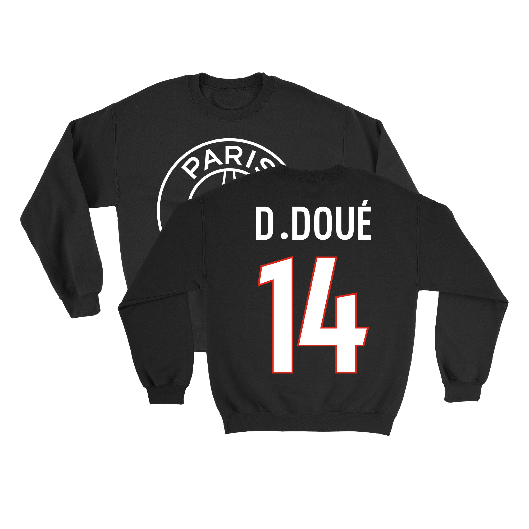 D. Doue 14 Jersey Style Apparel - Soccer Tribute Unisex Crewneck ...