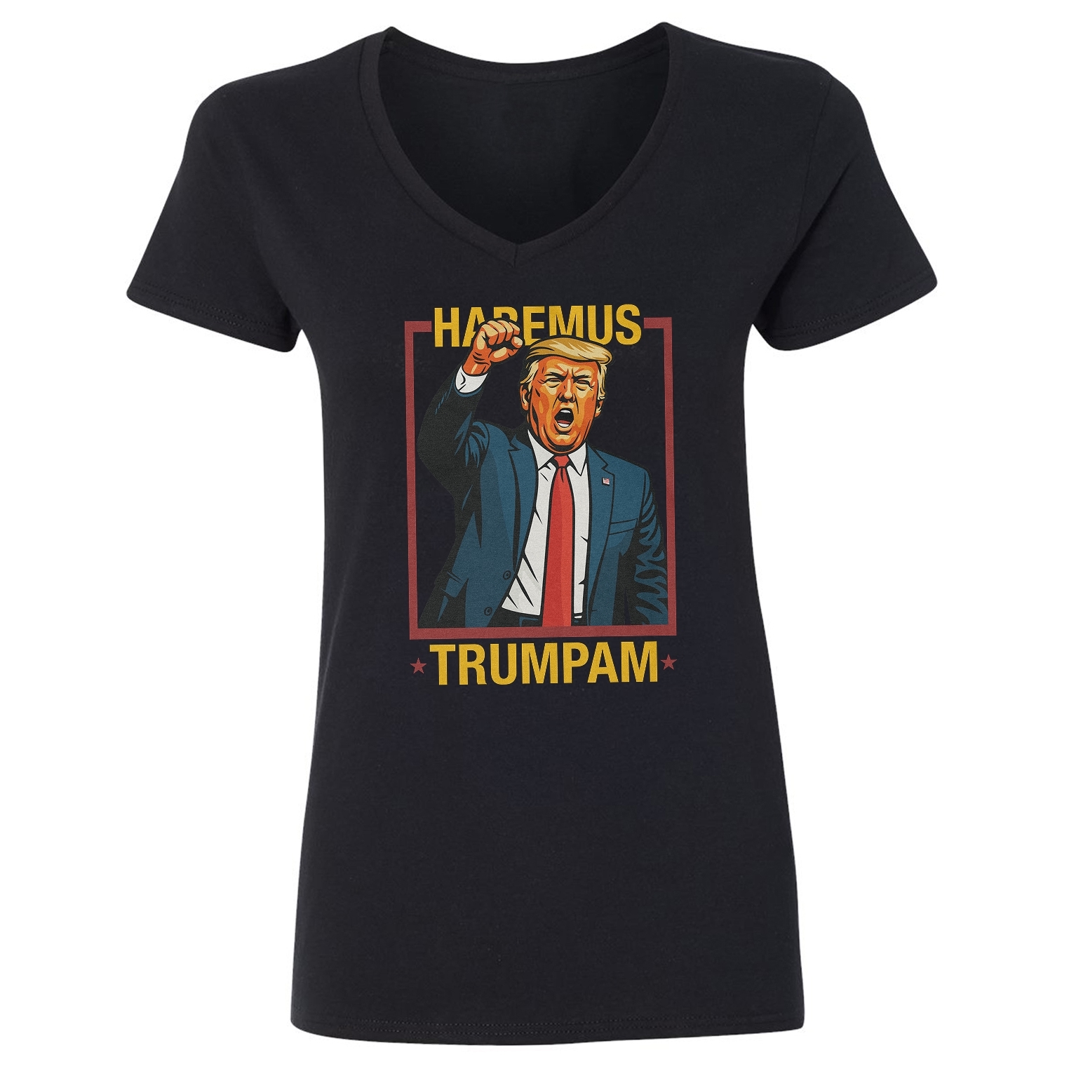 Habemus Trumpam - New Pope Meme 47 Tribute Catholic Ladies' V-Neck ...