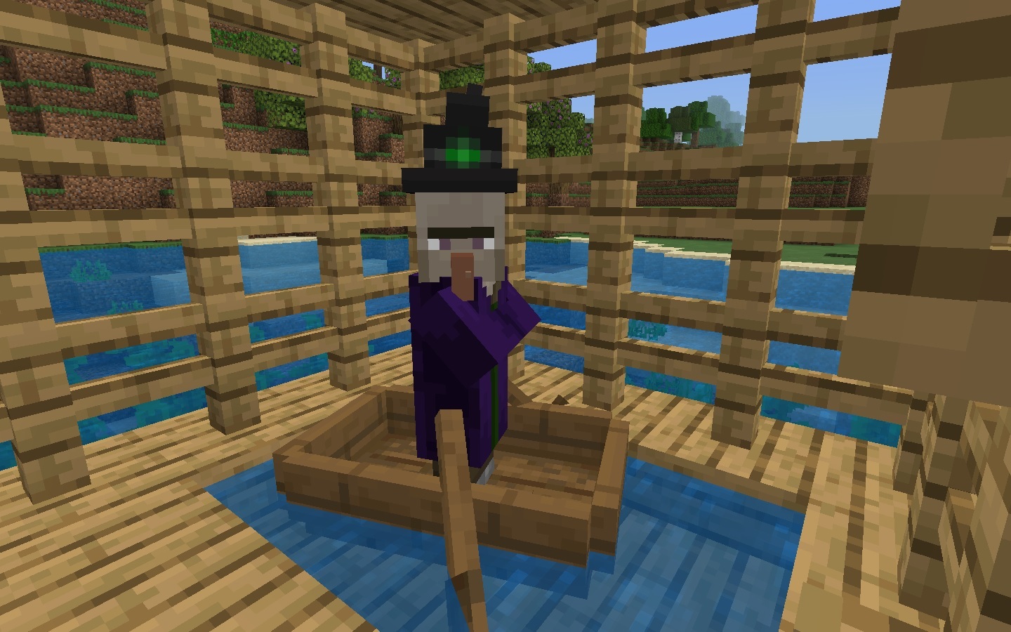 What should I do with my tagged witch? New situation to me. : r/Minecraft