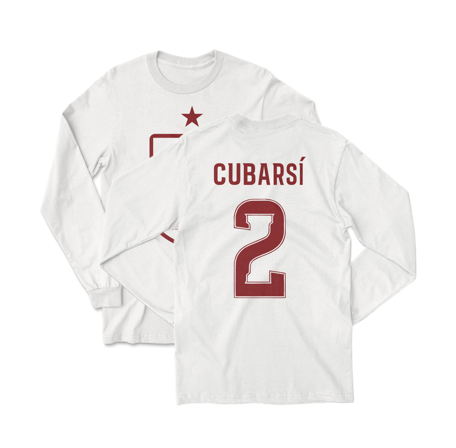 Spain Tribute 2 Graphic - Cubarsi-Inspired Two-Side Long Sleeve T-Shirt ...