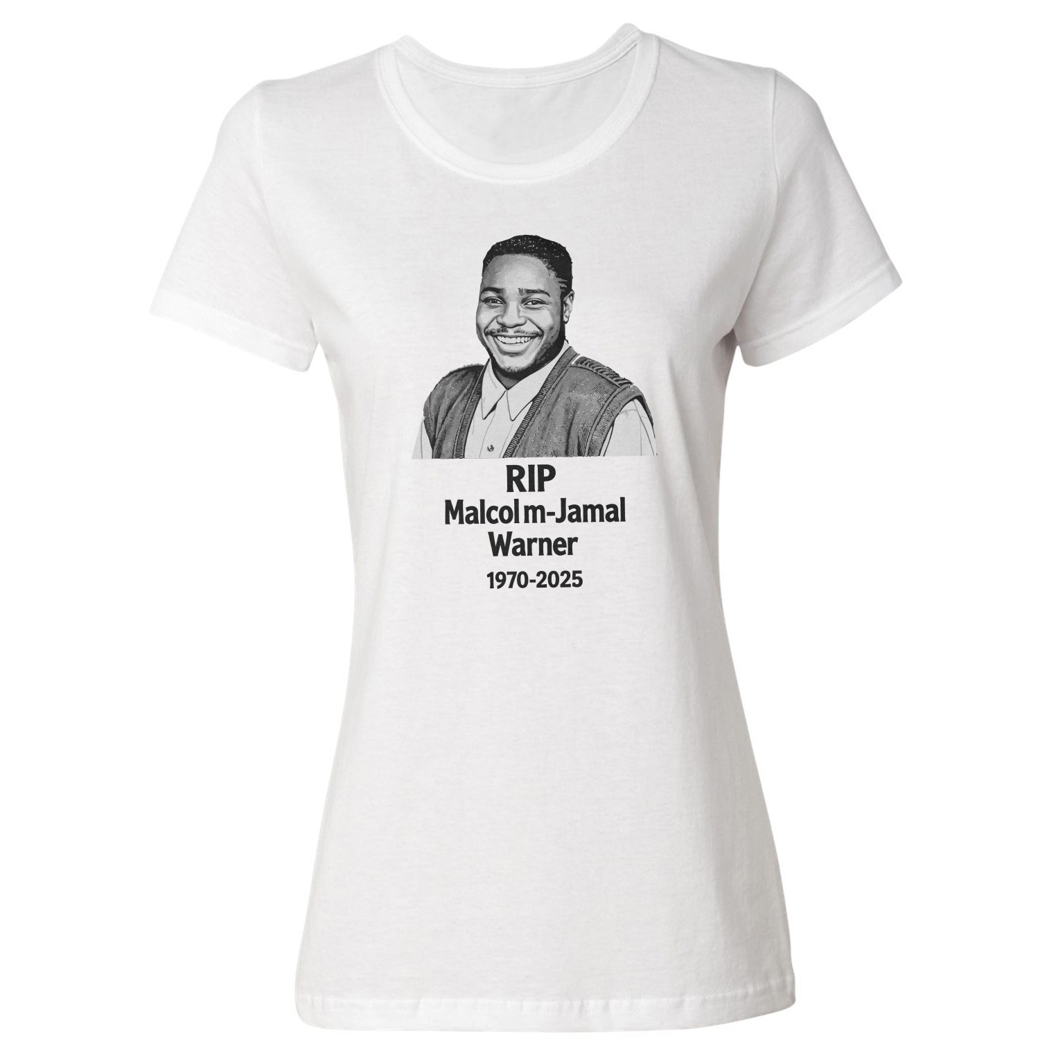 RIP Jamal Tribute Design - Huxtable Memorial Ladies' Crewneck T-Shirt ...