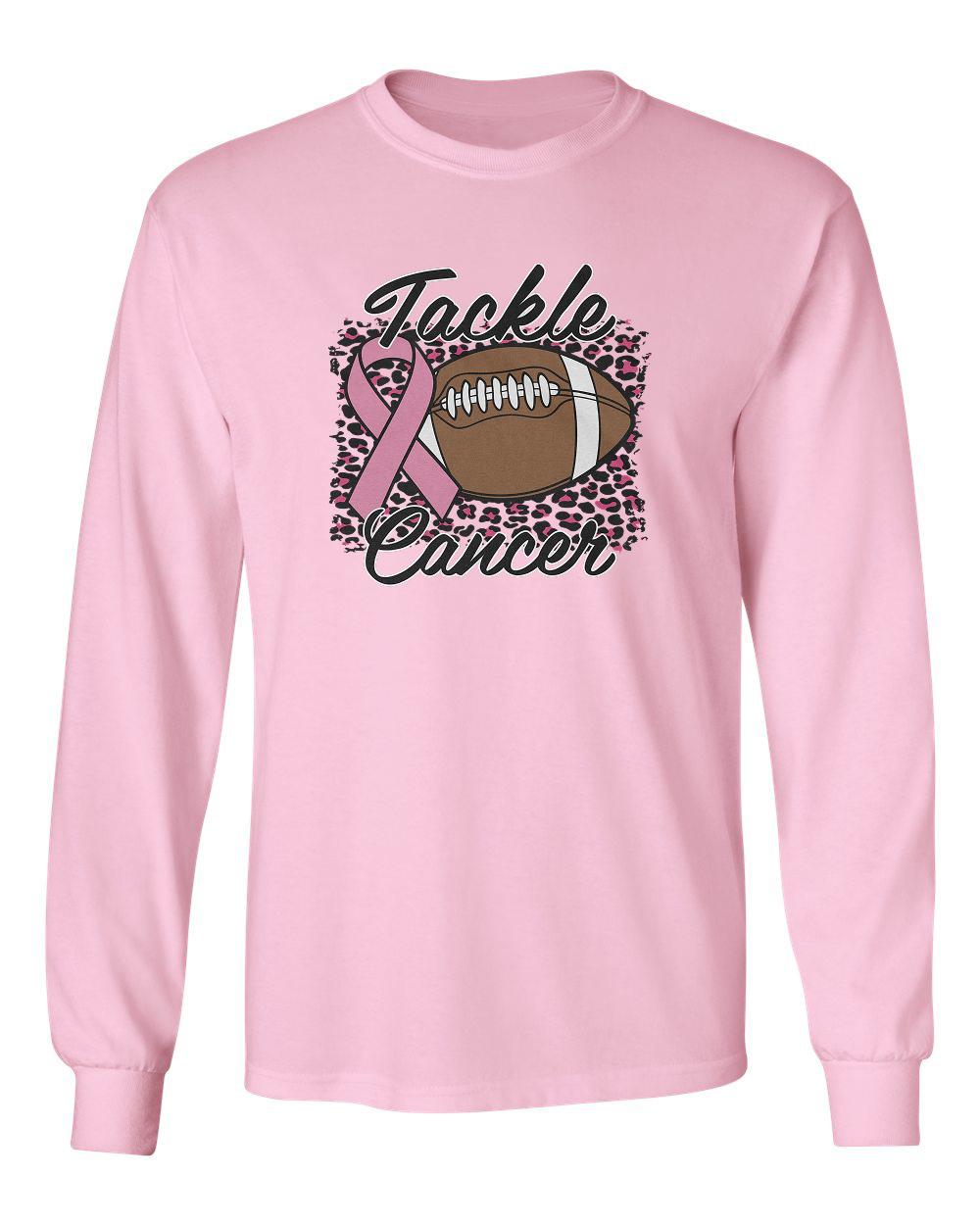 Tackle Cancer Football - Breast Cancer Awareness Long Sleeve T-Shirt | eBay