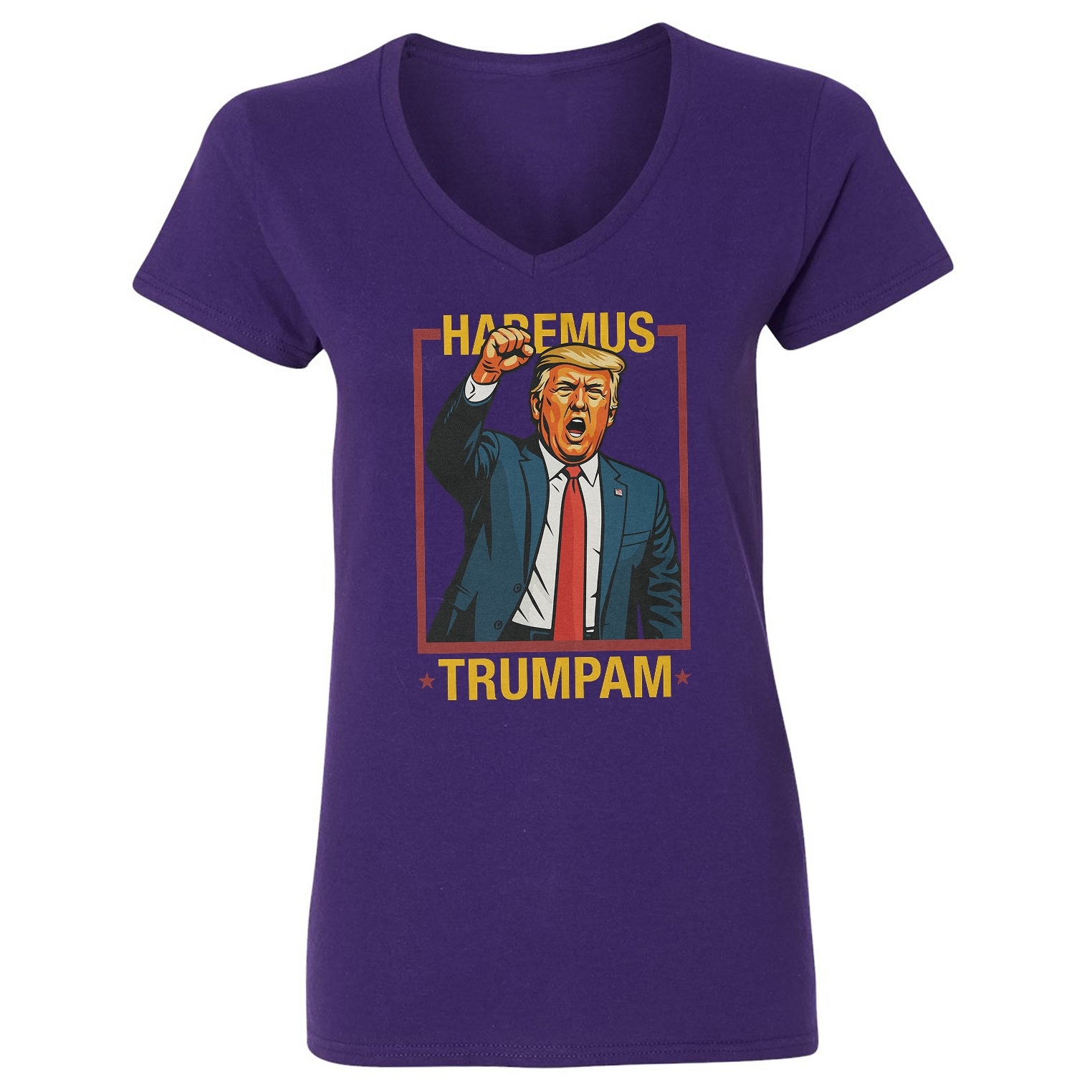 Habemus Trumpam - New Pope Meme 47 Tribute Catholic Ladies' V-Neck ...