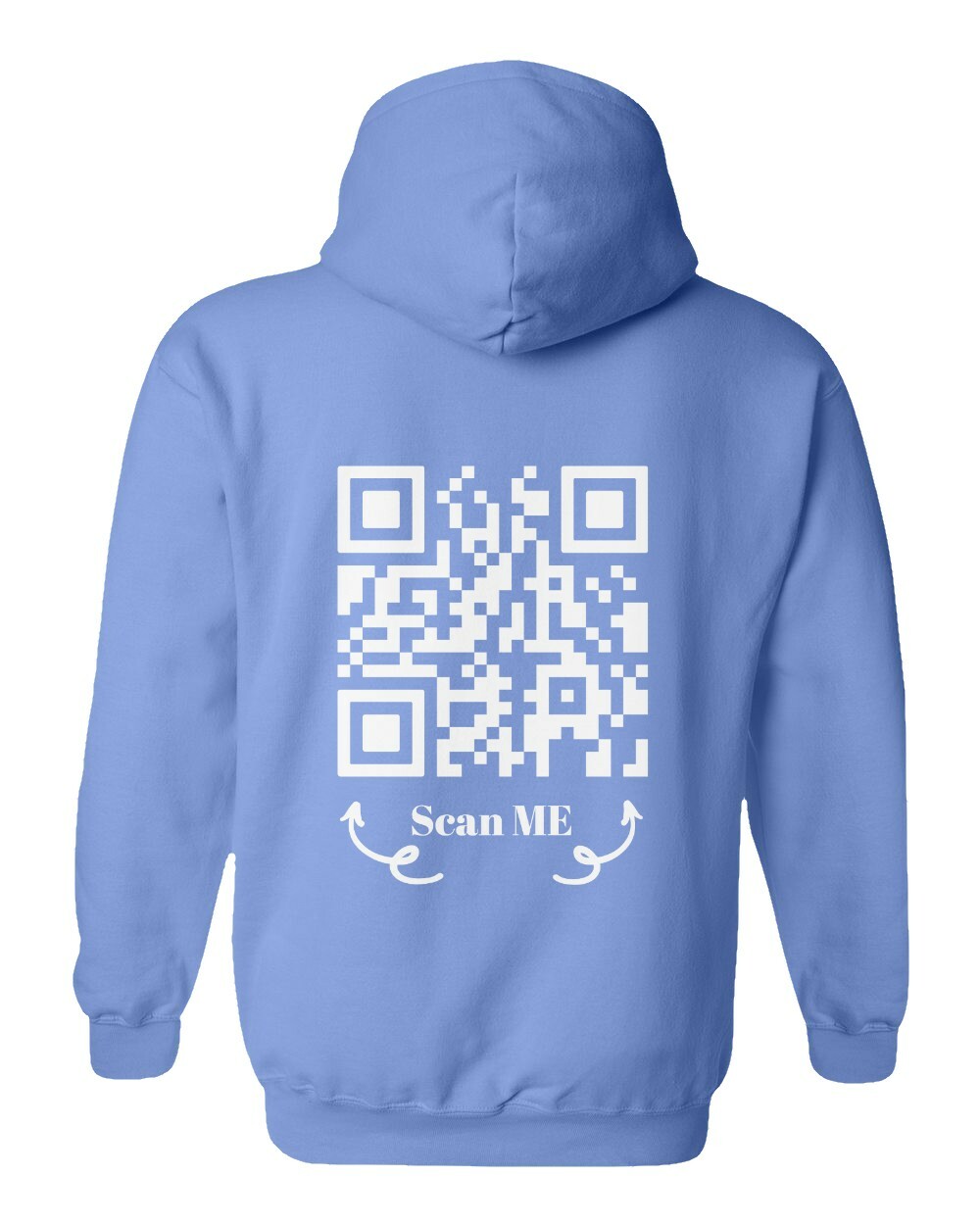 Funny Fu QR Code Trump QR Code President Joke Funny Unisex Hooded ...