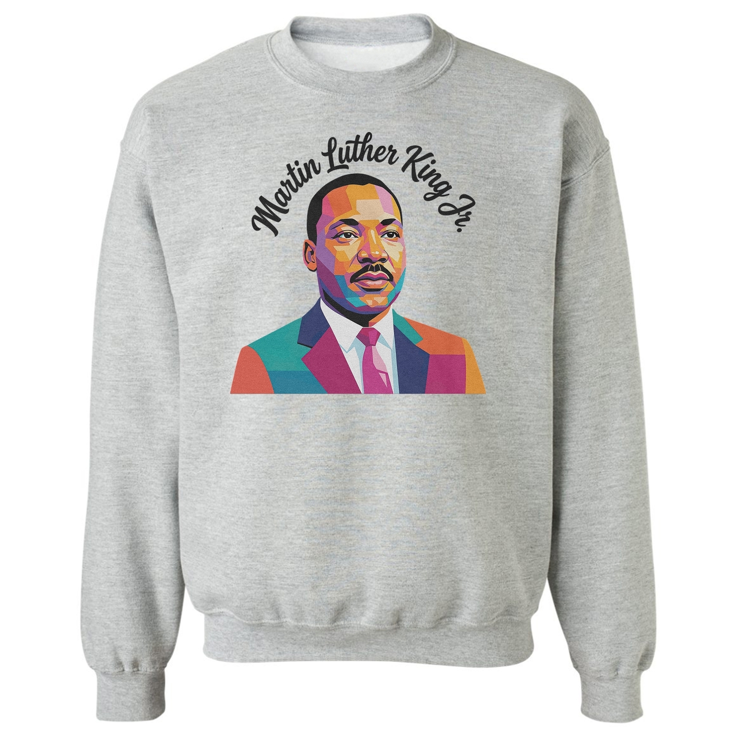 Martin Luther King Jr. Day Geometric Art - MLK Day Unisex Crewneck ...