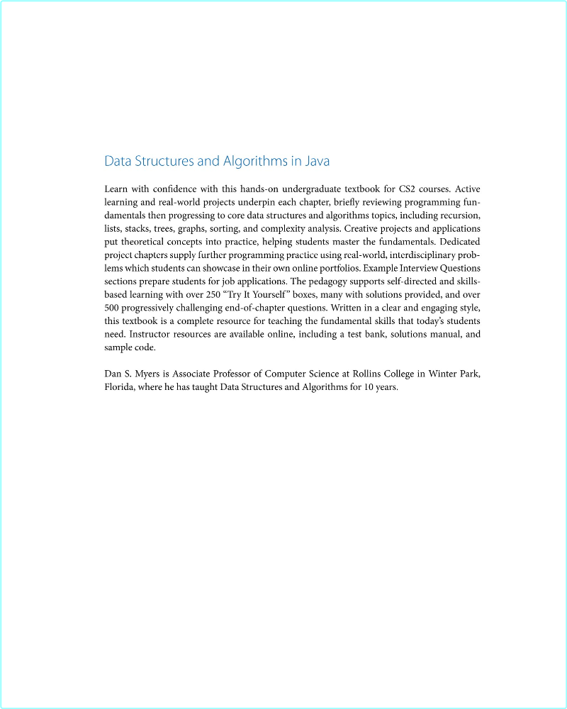 Data Structures And Algorithms In Java A Project Based Approach (2025 ...