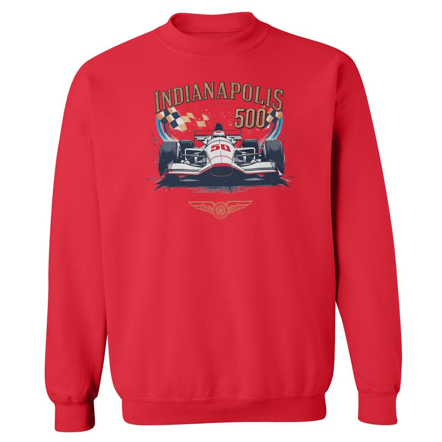 Indianapolis Est. 1911 Design - Racing Car Tribute Unisex Crewneck ...